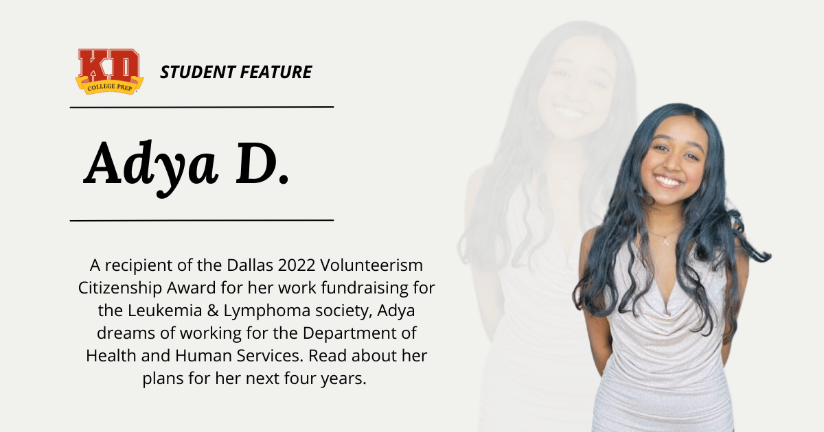Adya Dreams of Medical School | KD College Prep